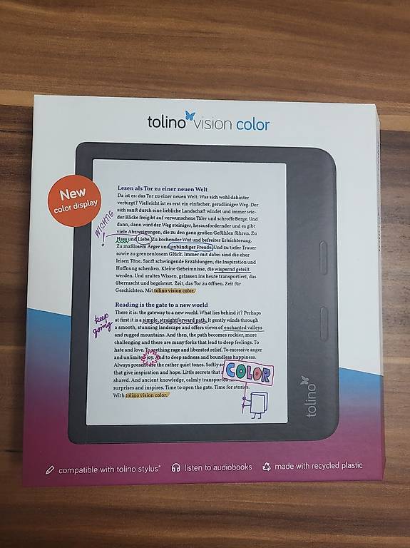 Tolino Vision Color neu mit Hülle und Stift im Kanton Luzern - tutti.ch