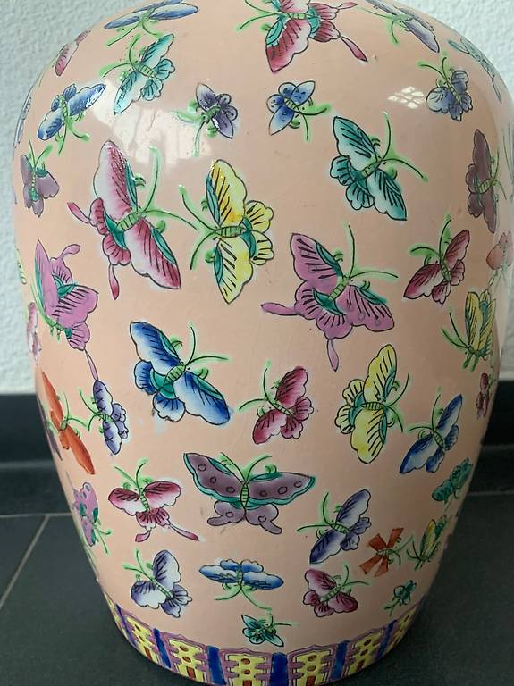 grosse asiatische Vase mit Deckel - schöne Deko! im Kanton Freiburg ...