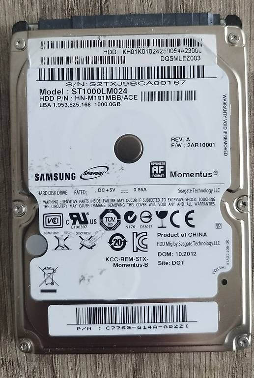 Hard Disk Usati 1 TB 2.5" Samsung + Toshiba im Kanton Tessin - tutti.ch