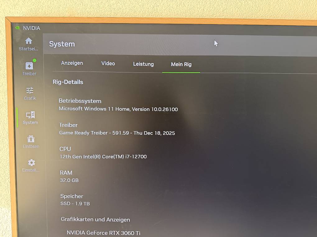 Gaming PC, Intel I7 12700, RTX 3060 TI, 32 GB RAM im Kanton Bern - tutti.ch