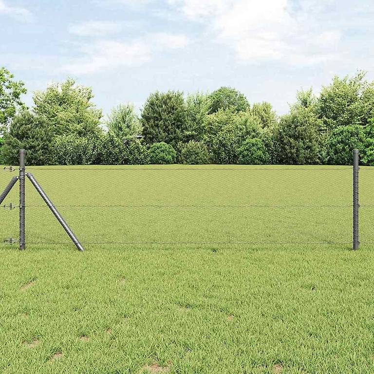 Neu!! Zaunpfosten Grau 10 x 0,5 m (13 mm Netz) Stahl und PVC im Kanton ...