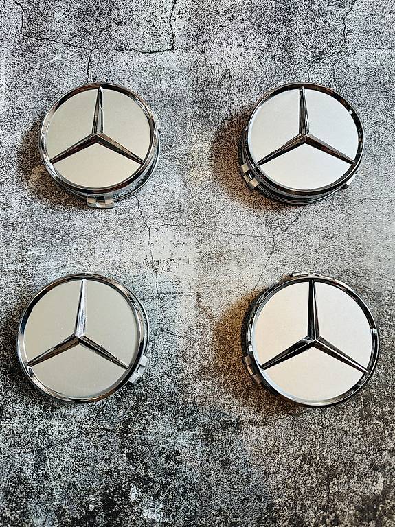 Mercedes Nabendeckel 75 mm Radnaben Felgendeckel Silber im Kanton ...