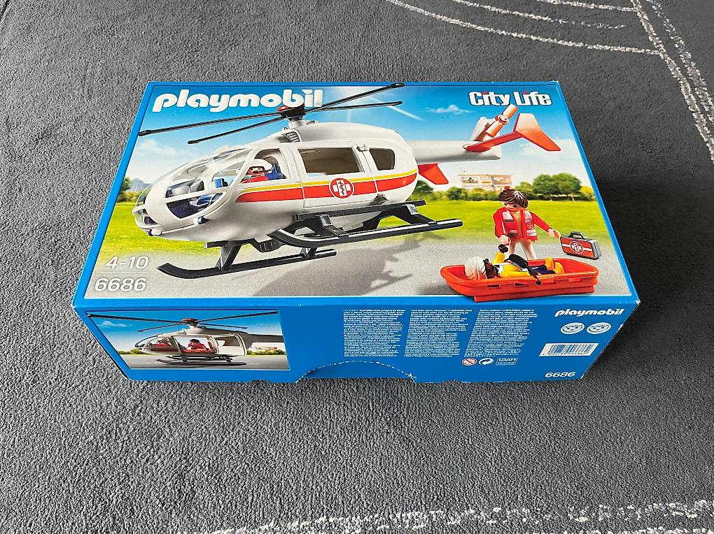 Playmobil Set 6686 - City Life Rettungs-Helikopter im Kanton Bern ...