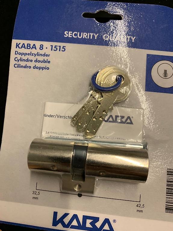 KABA 8 / 1515 Doppelzylinder 32.5mm / 42.5mm im Kanton Basel-Landschaft ...