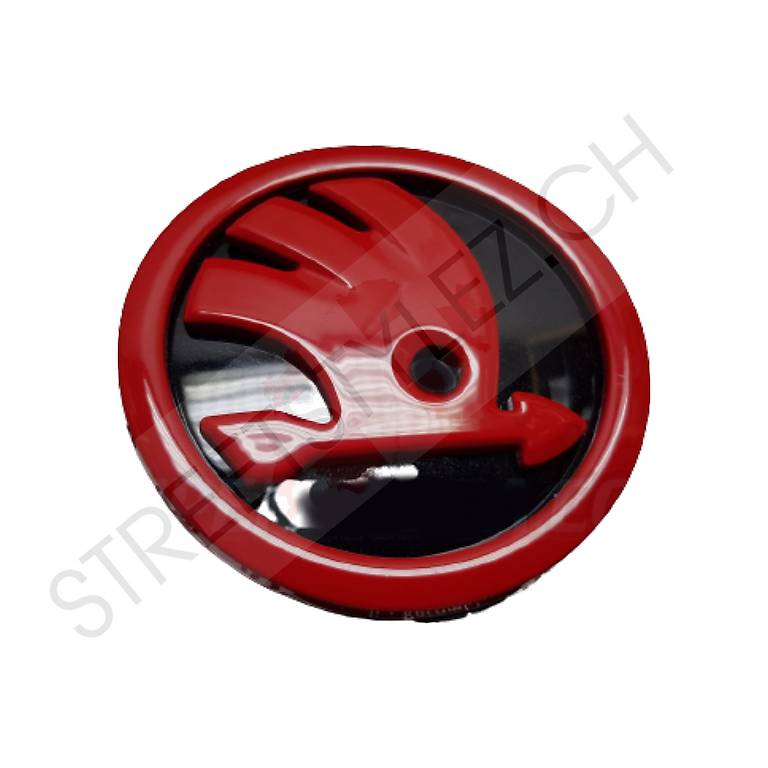 SKODA Karoq Front Logo / Emblem - Zweifarbig Originalfarben im Kanton ...