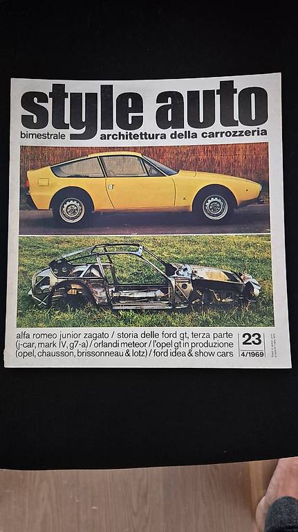 1969 STYLE AUTO 23 - ARCHITETTURA DELLA CARROZZERIA im Kanton St ...