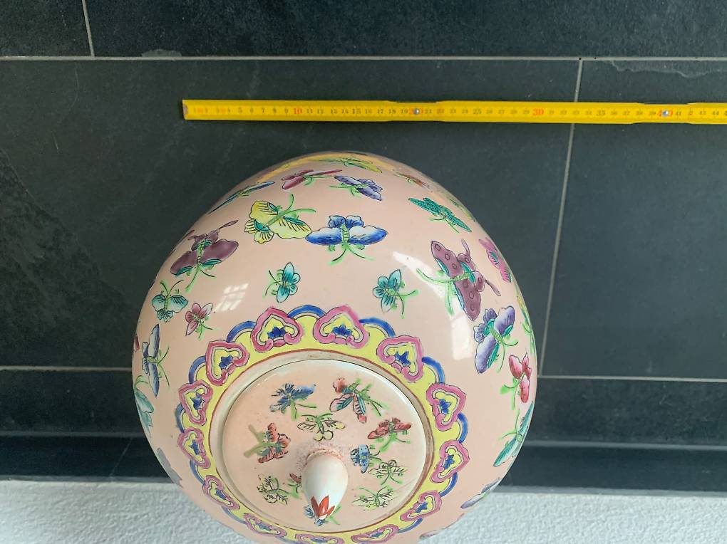 grosse asiatische Vase mit Deckel - schöne Deko! im Kanton Freiburg ...