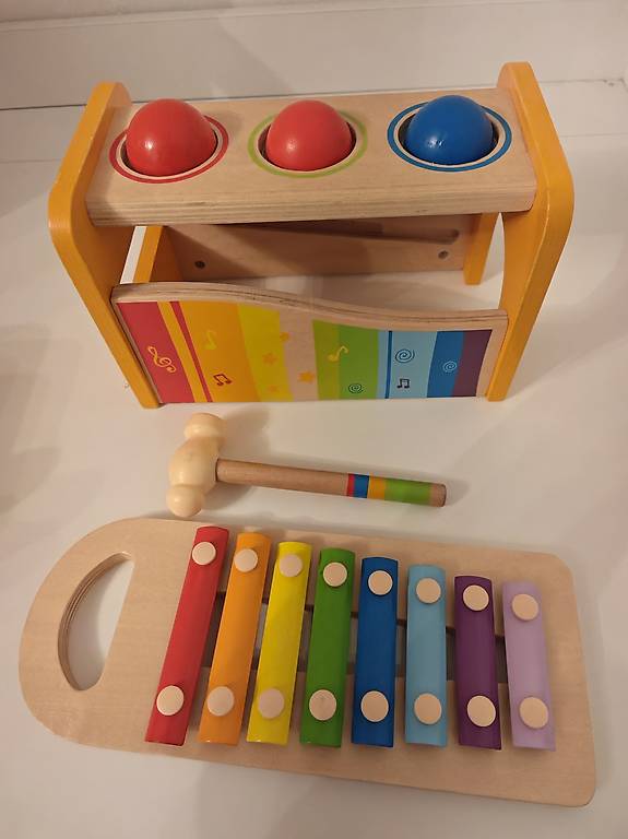 Montesori Spielzeug mit Xylophon und Kugelbahn aus Holz im Kanton ...
