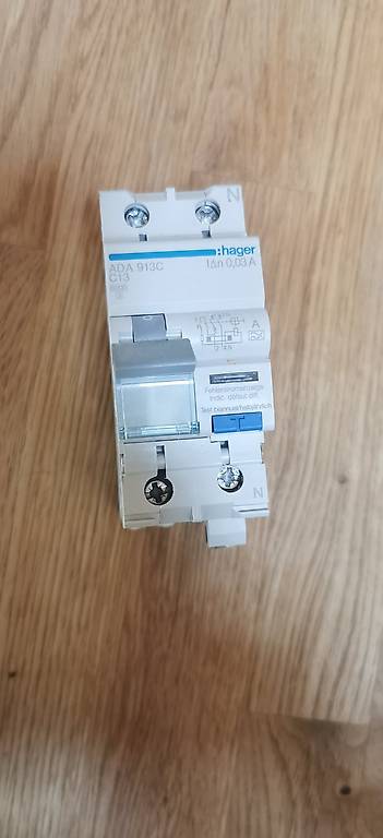 FI LS Hager 1P+N 6 kA C13A 30mA Canton Berne - tutti.ch