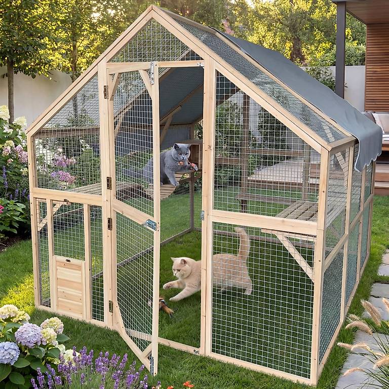 Outdoor Katzengehege Gross