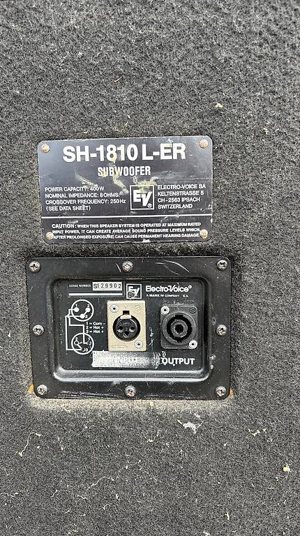 Electro-Voise passiv PA Lautsprecher Set im Kanton St. Gallen - tutti.ch