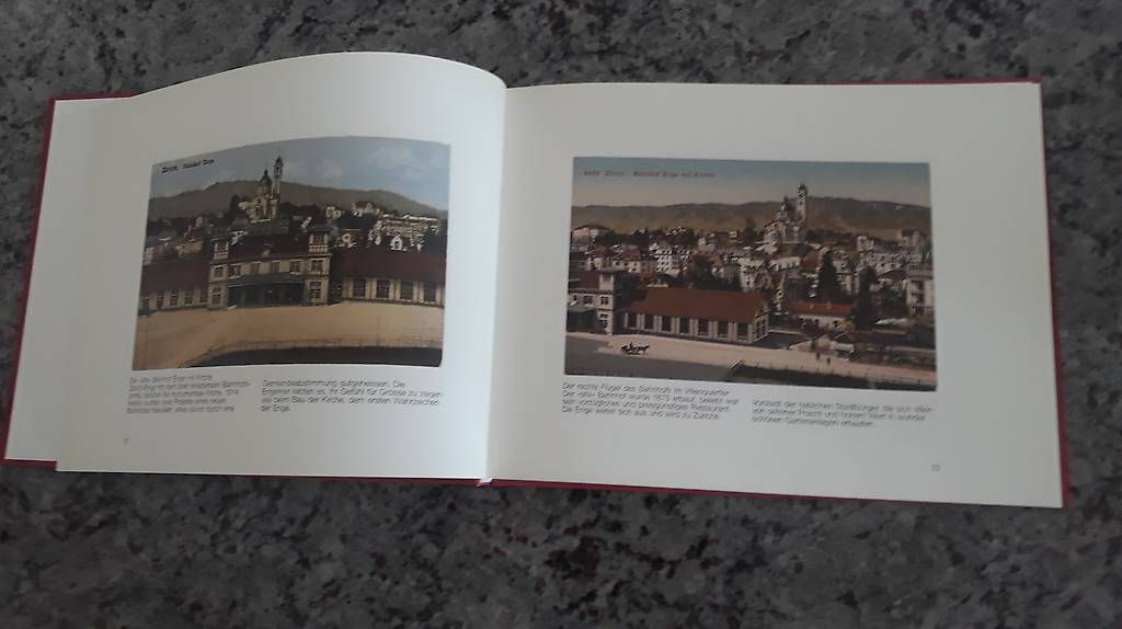 1 Buch mit alten Postkarten aus Zürich u Eines aus Luzern im Kanton ...