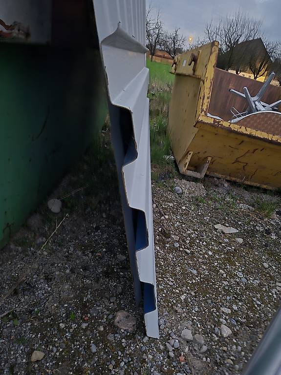 2 Stk. Seecontainer Wellbleche 2mm Container Wand Dach Canton Thurgovie ...