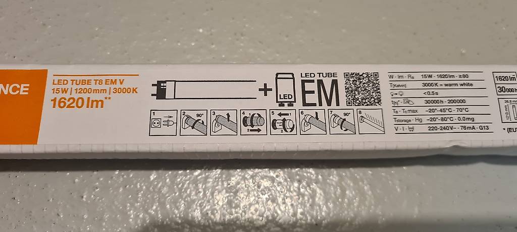 Ledvance LED Tube Röhren LEDTube T8 EM V 1200 mm 120 cm 1.2 im Kanton ...