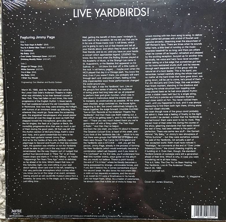 The Yardbirds - Live Yardbirds (Jimmy Page) LP 1971 NEU/OVP Canton ...