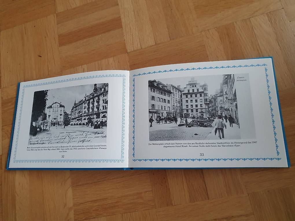 1 Buch mit alten Postkarten aus Zürich u Eines aus Luzern im Kanton ...