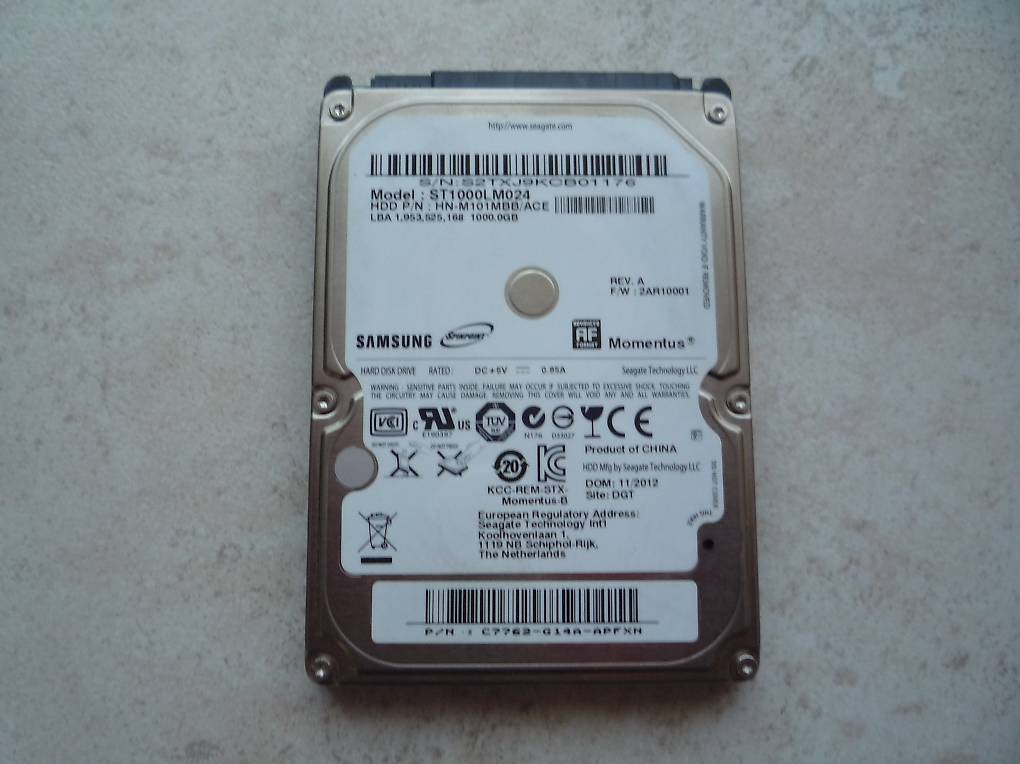 Laptop/Festplatte 2,5"Zoll/HITACHI/WD/TOSHIBA/1TB/750GB/500G im Kanton ...