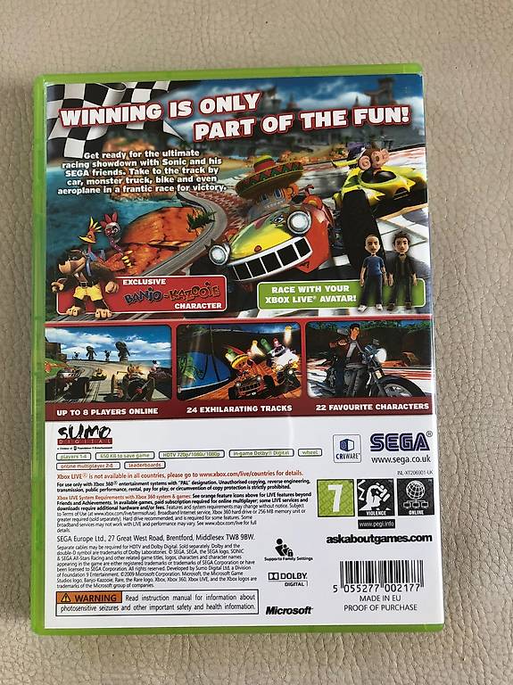 Ungeöffnete SONIC & SEGA ALL-STARS RACING WITH BANJO-KAZOOIE Cantone ...