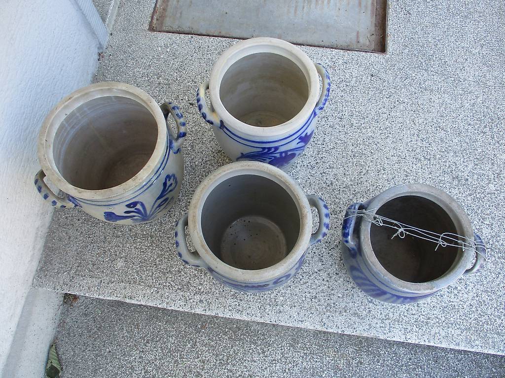 4x grosser Steingut-Topf Töpfe Gartentopf Anke Alpine Chic im Kanton ...