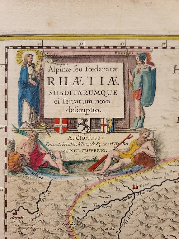 Rhaetia Karte von Fortunat Sprecher von Berneck - tutti.ch
