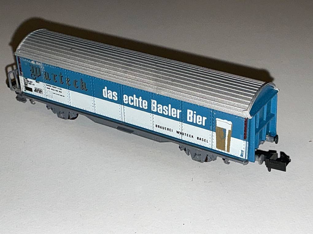 Warteck das echte Basler Bier, Bierwagen, Spur N im Kanton Thurgau ...