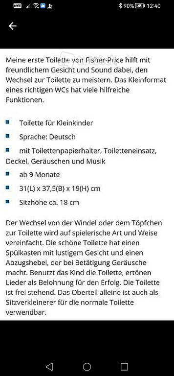 WC für die Kleinsten im Kanton Thurgau - tutti.ch