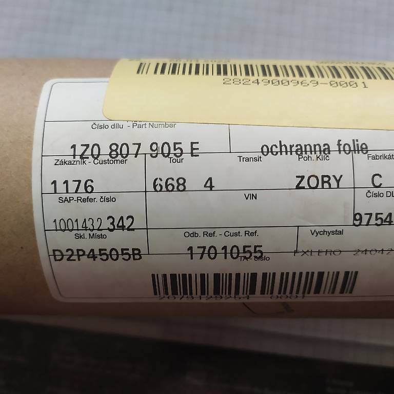 Skoda Octavia Schutzfolie hinten rechts 1Z0807905E im Kanton Aargau ...