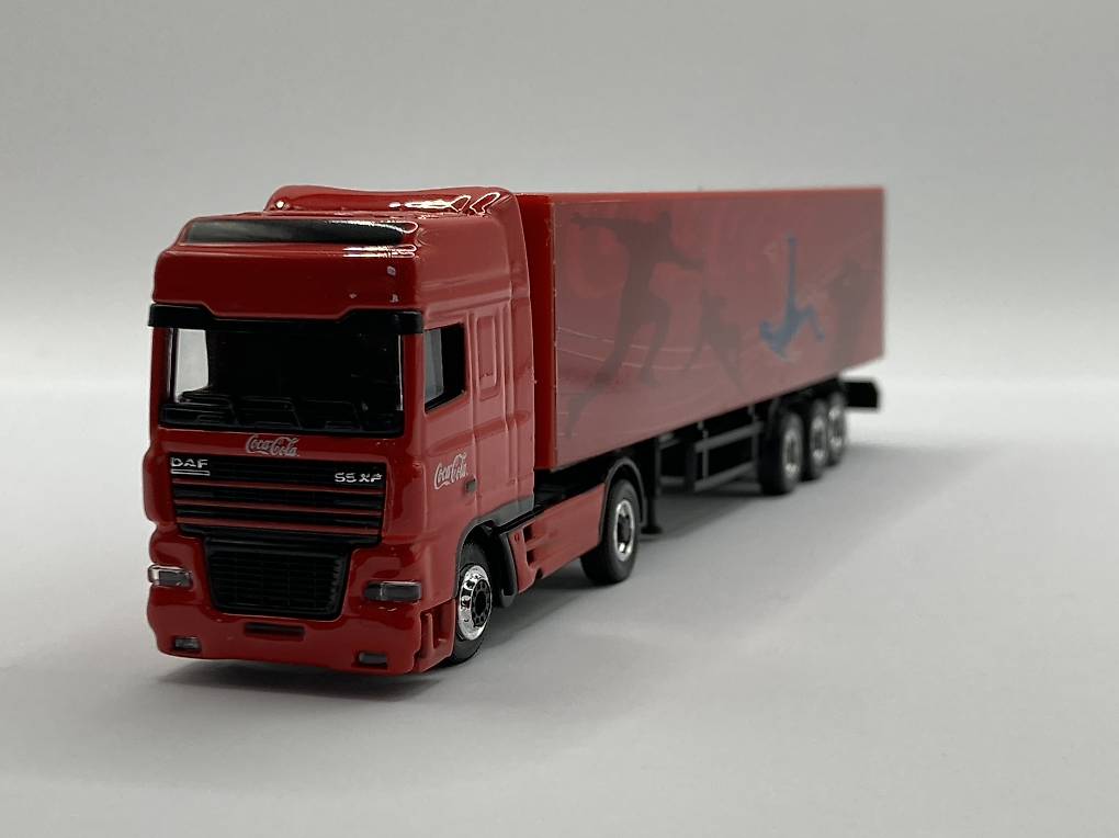 Coca Cola 1:87 DAF XF Koffer Coca Cola Sportler Design Cantone Turgovia ...