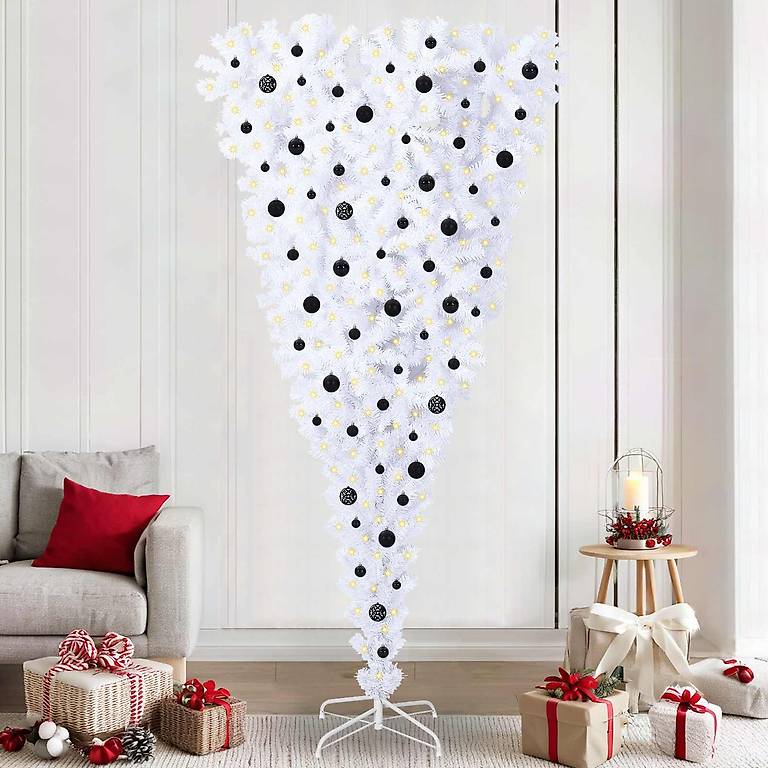 Neu!! Künstlicher Weihnachtsbaum Weiss 240 cm PVC und Stahl im Kanton ...