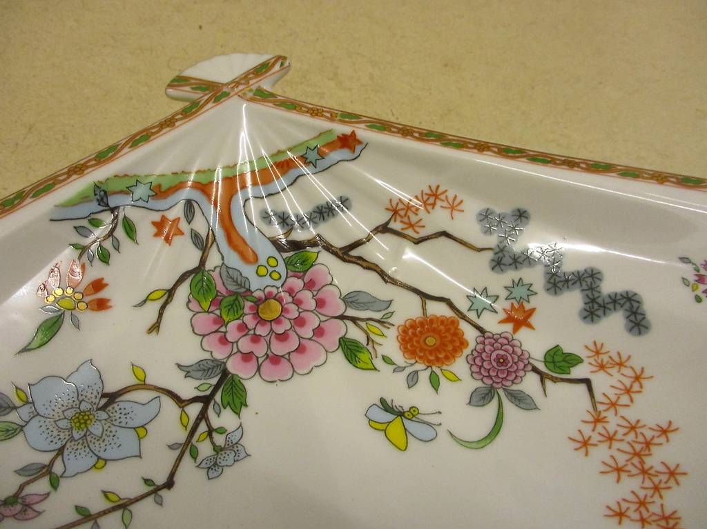 Porzellan-Schale Fächer-Form Aichi Porzellan Japan - toll im Kanton ...