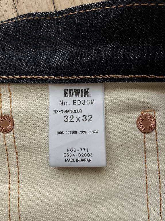 Edwin raw Selvedge Jeans, Japan, Gr. 32 / 32 im Kanton Zürich - tutti.ch