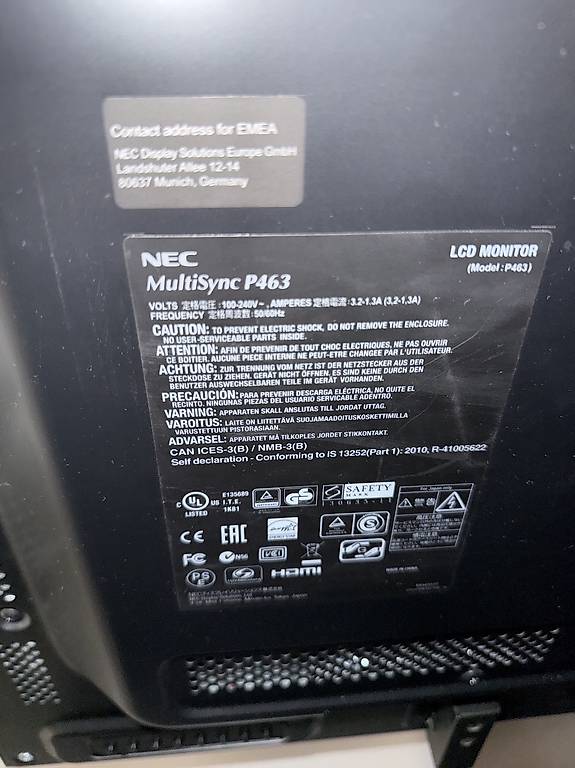 NEC LCD MONITOR MultiSync P463 im Kanton Solothurn - tutti.ch