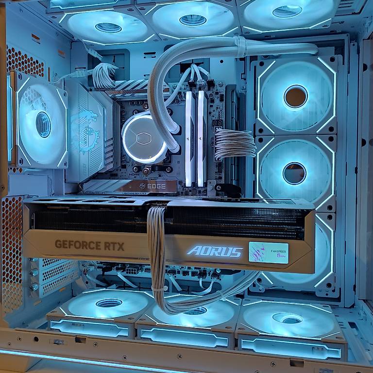 PC White Build AMD 9800X3D mit Nvidia Aorus Master RTX 5080 im Kanton ...