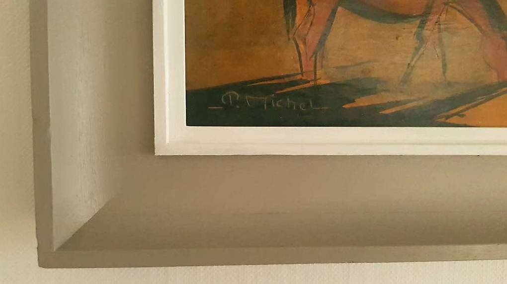 Tableau (huile, grand format) de Pierre Michel : 124x50 cm im Kanton ...