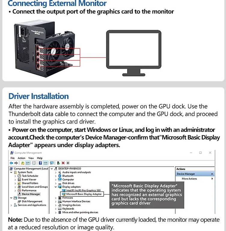 Externes Thunderbolt4 / USB4 GPU Gehäuse (eGPU Docking) im Kanton Bern ...