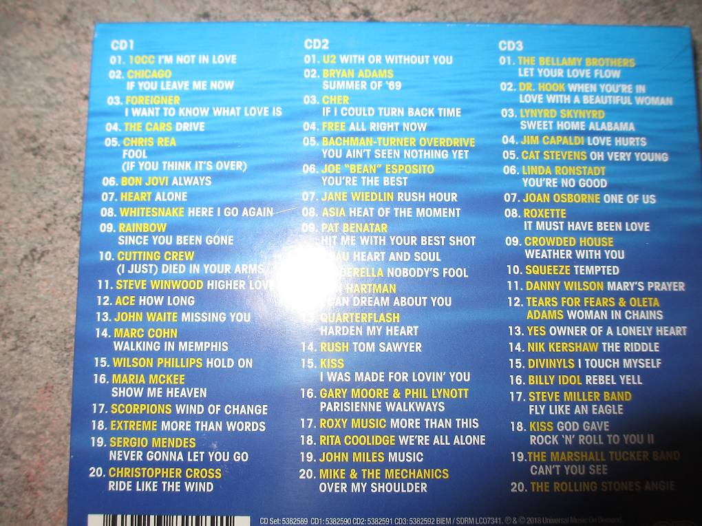 Neuer Sampler "Soft Rock Forever" (3 CD's Box) im Kanton Basel ...