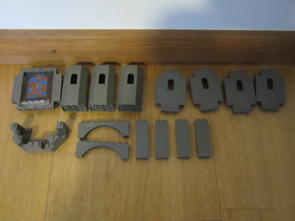 Lego verschiedene Burgteile, old dark grey im Kanton St. Gallen - tutti.ch