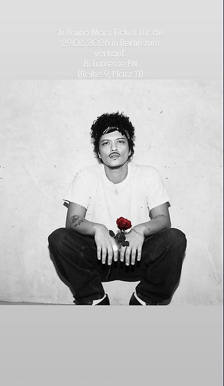 Bruno Mars Konzertticket Berlin im Kanton Thurgau - tutti.ch