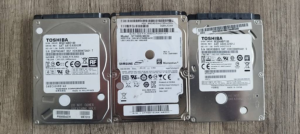 Hard Disk Usati 1 TB 2.5" Samsung + Toshiba im Kanton Tessin - tutti.ch