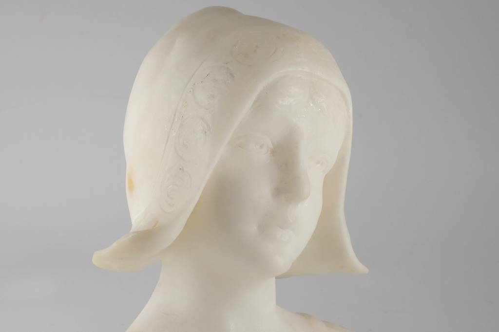 F0048 Jugendstil-Büste Fritz Kochendörfer Alabaster ~1900 im Kanton ...