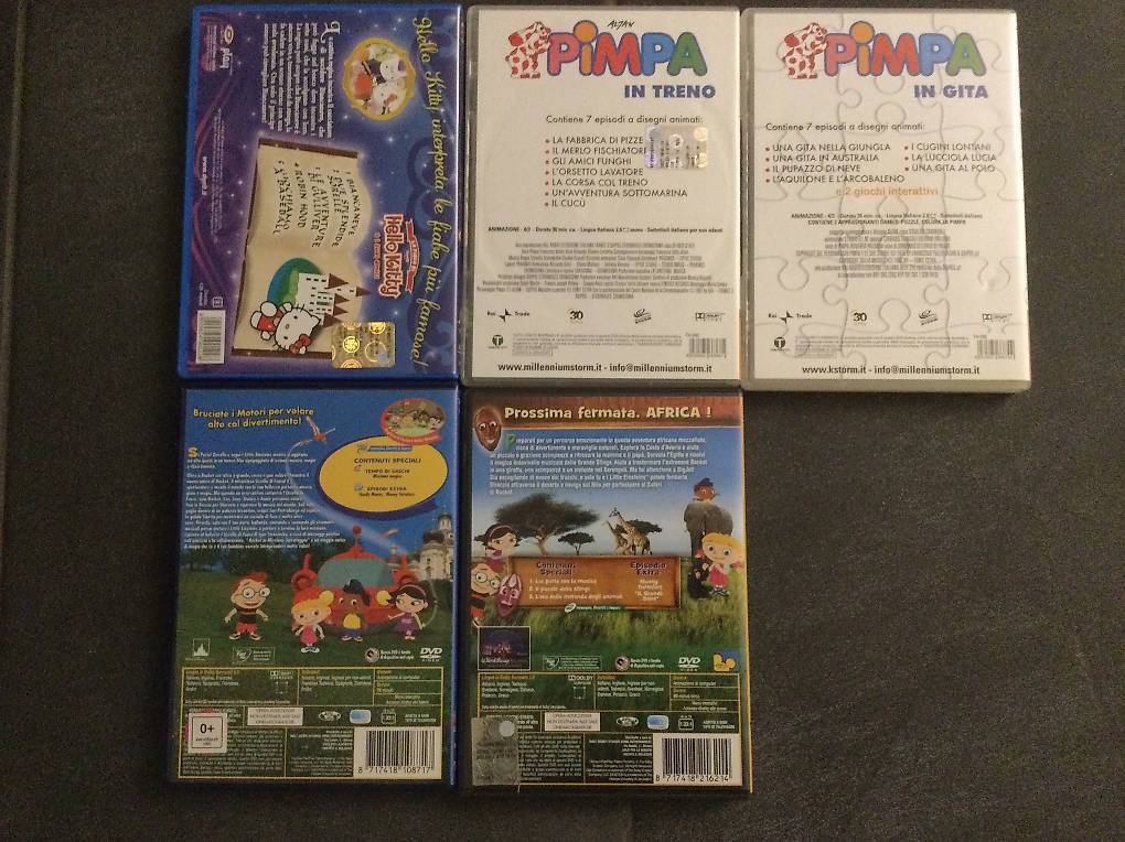 DVD Pimpa, Hello Kitty, little Einstein, tot 5 im Kanton Tessin - tutti.ch