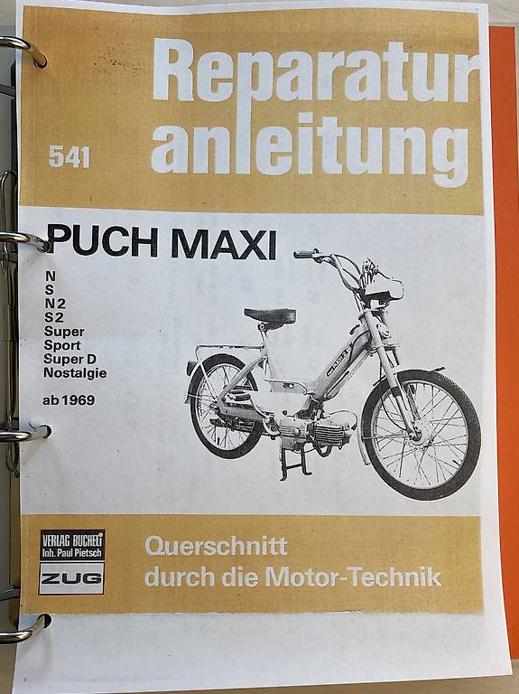 Puch Maxi Reparatur Anleitung und Ersatzteilkatalog im Kanton Schwyz ...