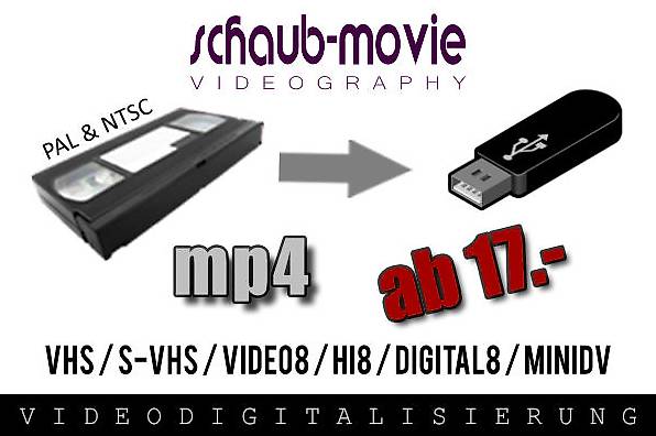 Hi8, Normal8, VHS, SVHS als mp4 Canton Saint-Gall - tutti.ch