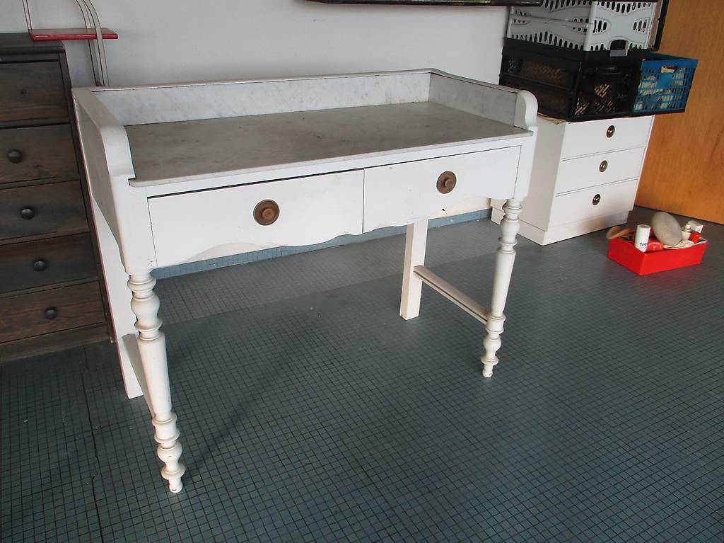 Sideboard Anrichte-Tisch Shabby Design Marmor Top-Hit! Canton Argovie ...
