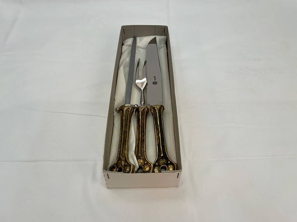 Steinlin Tranchier Besteck Messing neuwertiges Carving Set im Kanton ...