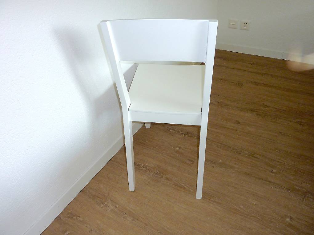 Zwei Holzstühle weiss, zwei Esstischstühle weiss,Stuhl weiss im Kanton ...