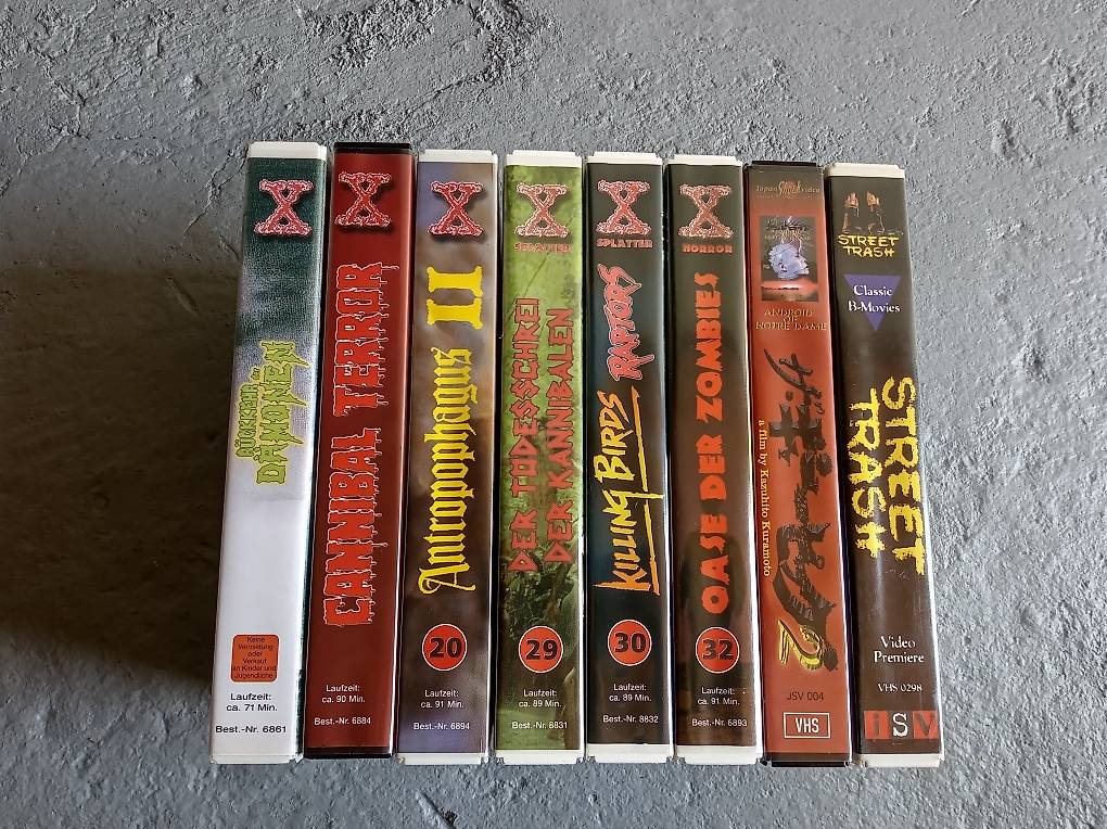 Horror Gore Splatter VHS X-Rated ISV Japan Shock Video Kult im Kanton ...