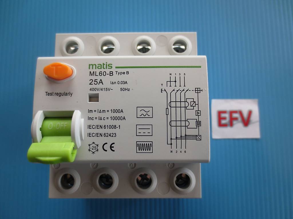 FI Schutzschalter Typ B Pflicht bei Solar 25A / 30mA, 4-Pol im Kanton ...