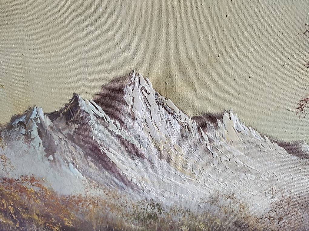 Schönes Original Göger Ölbild auf Leinwand mit Holzrahmen im Kanton St. Gallen - tutti.ch