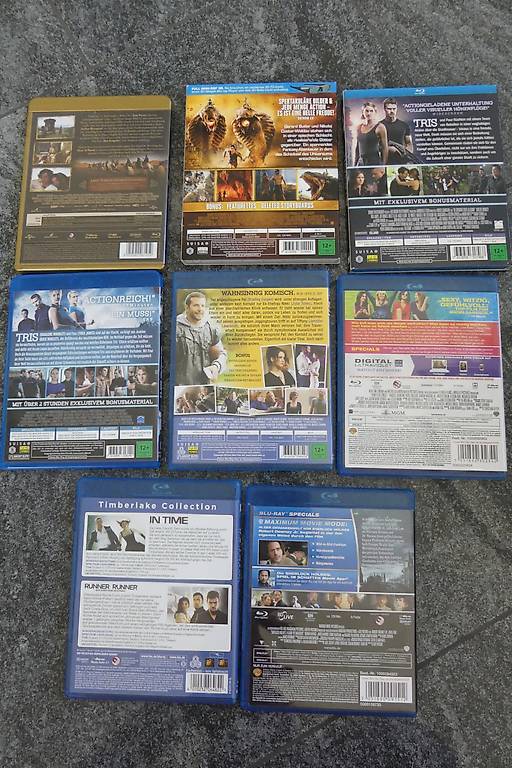 9 verschiedene Blu-Ray Filme ab 12 Jahren - tutti.ch